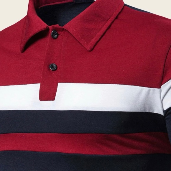 Polo Shirt | Shirts | Mens Sporty Cut Panel Polo Shirt New | Poshmark